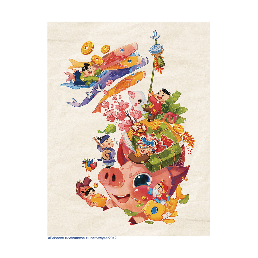[Illustrations] A Medley of 'Year of the Pig' Depictions From 35 Young ...