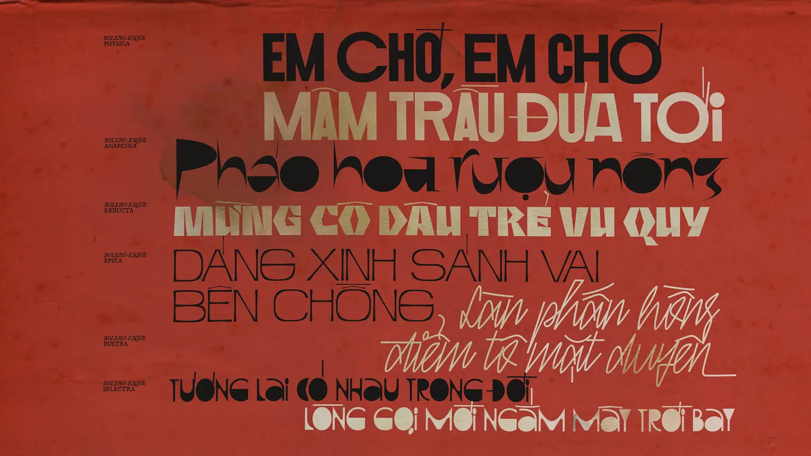 From Vintage Album Covers to 'Bolero,' a Set of 6 Typefaces for ...