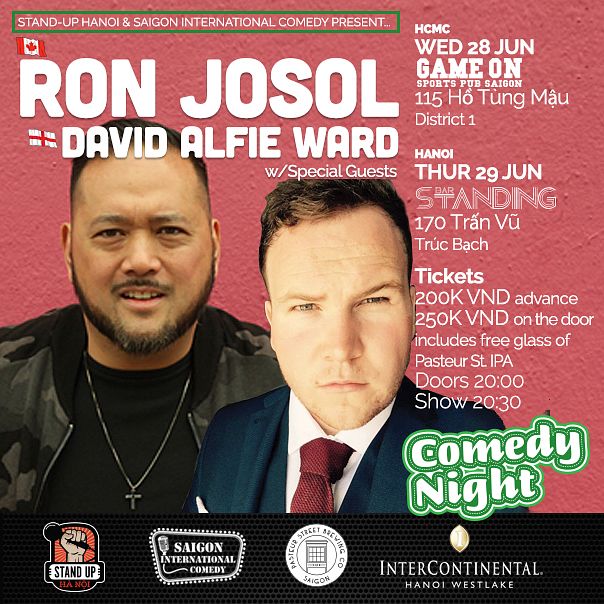 Stand-Up Comedy w/ Ron Josol and David Alfie Ward @ Game On - Saigoneer
