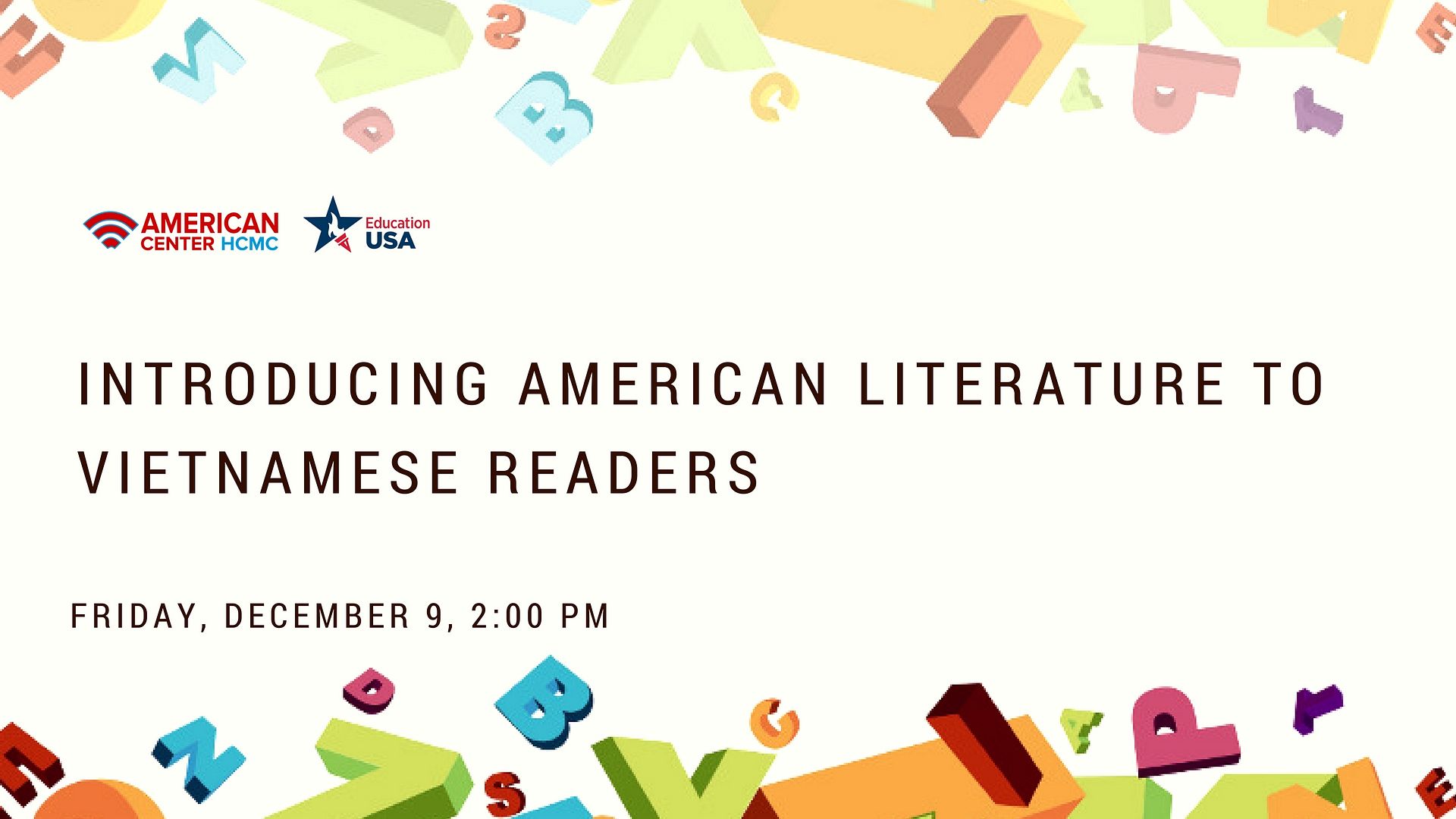 Introducing American Literature to Vietnamese Readers @ The American ...