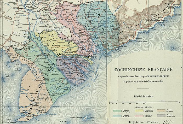 Fun With Old Maps: Cochinchine (1881) - Saigoneer