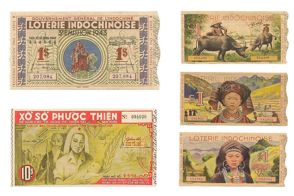 [Photos] Vintage Vietnamese Lottery Tickets Are Works of Art - Saigoneer