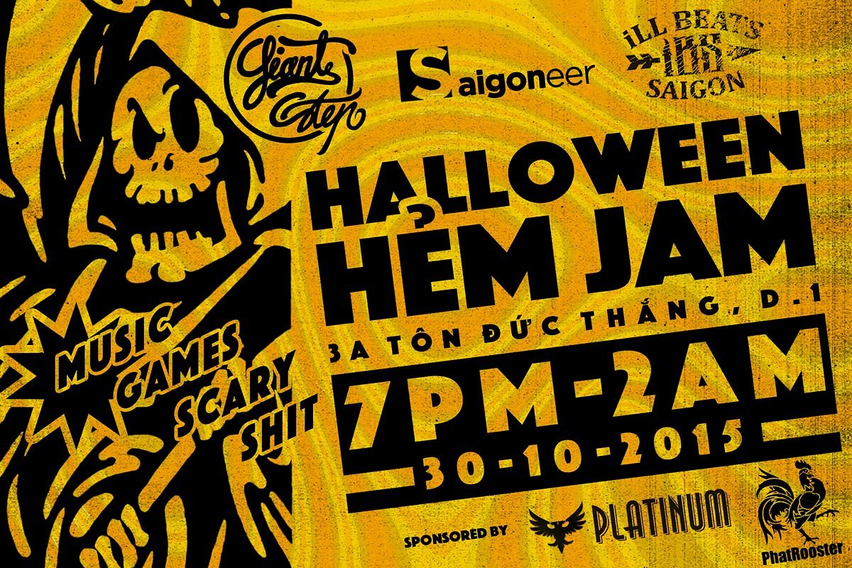 Saigoneer and Giant Step Present Halloween Hẻm Jam @ 3A Station - Saigoneer