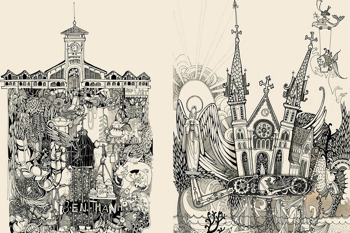 Saigon Xưa: Young Artist Makes Incredible Drawings to Show Love of Old ...