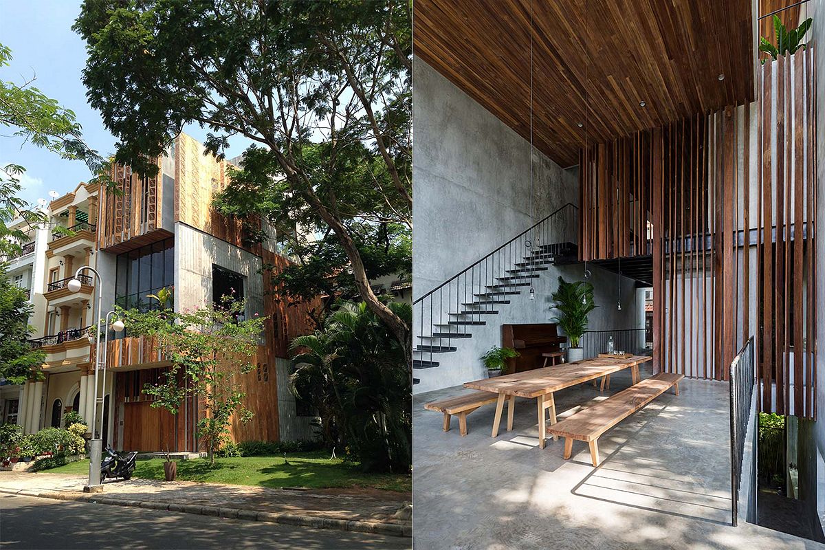 [Photos] Saigon Architects Create Charming D7 Wood-and-Concrete Row ...