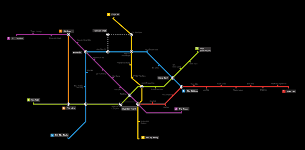 A Complete Map of the HCMC Metro System - Saigoneer