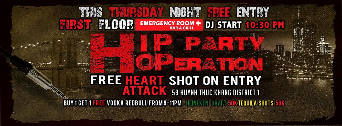 HipHoperation Party @ Emergency Room - Saigoneer