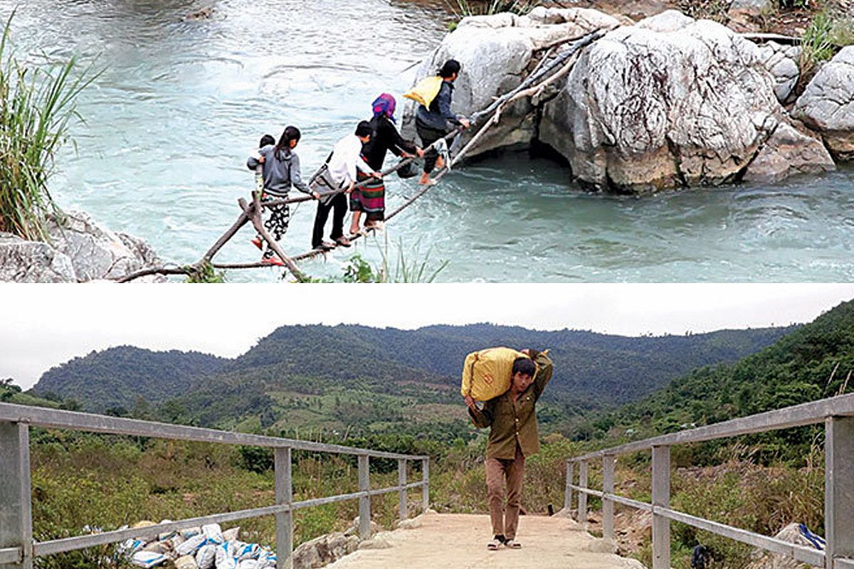 Anonymous Philanthropist Builds Bridge for Villagers to Cross River ...