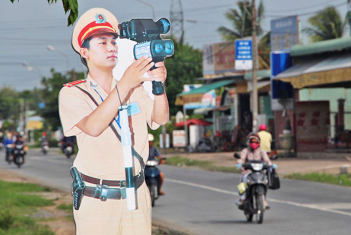 Can Tho Launches Cardboard Police Force to Reduce Traffic Violations ...