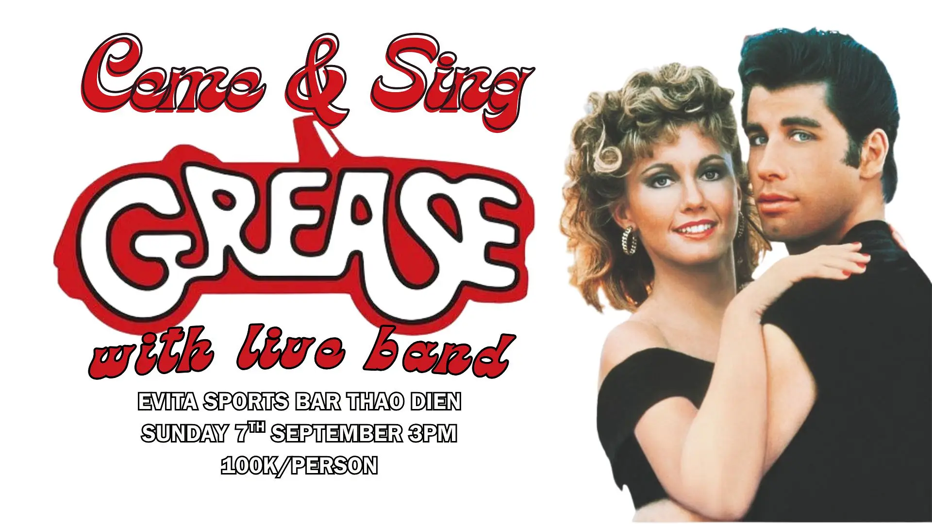 Come & Sing: Grease The Musical @ Evita Sport Bar Thảo Điền - Saigoneer