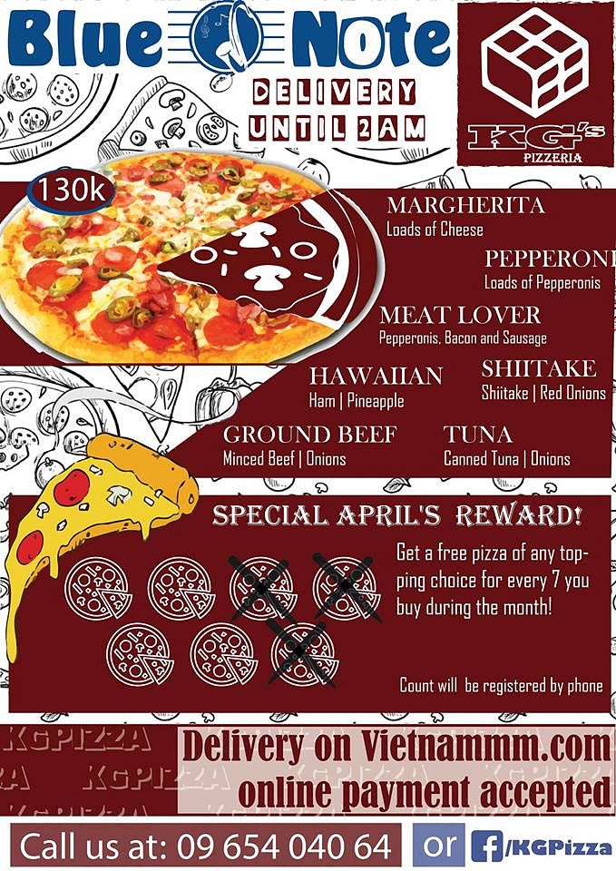 Reggae and Pizza (50k / 70k) @ Blue Note Bar - Saigoneer