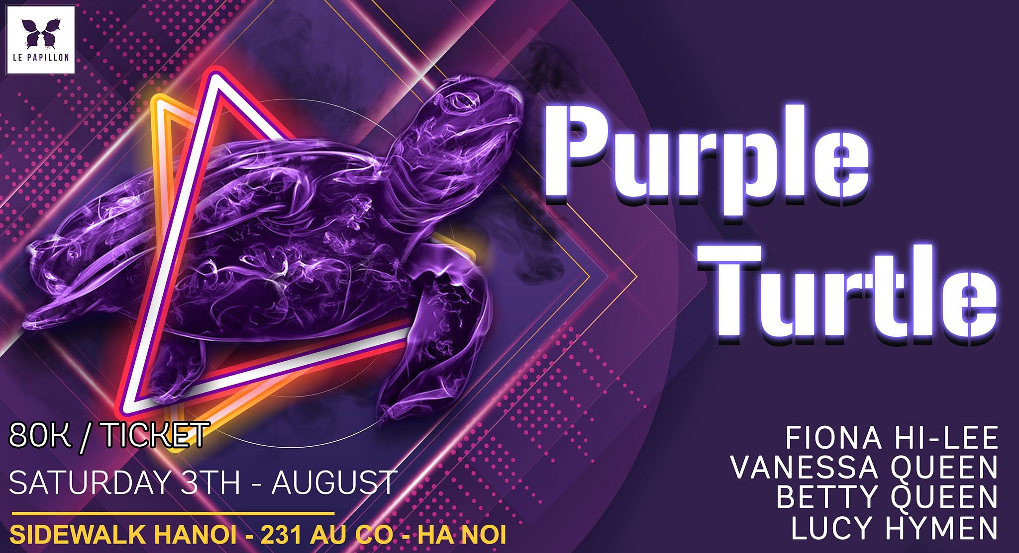 Purple Turtle Drag show ll Le Papillon @ The Sidewalk Hanoi - Bar ...