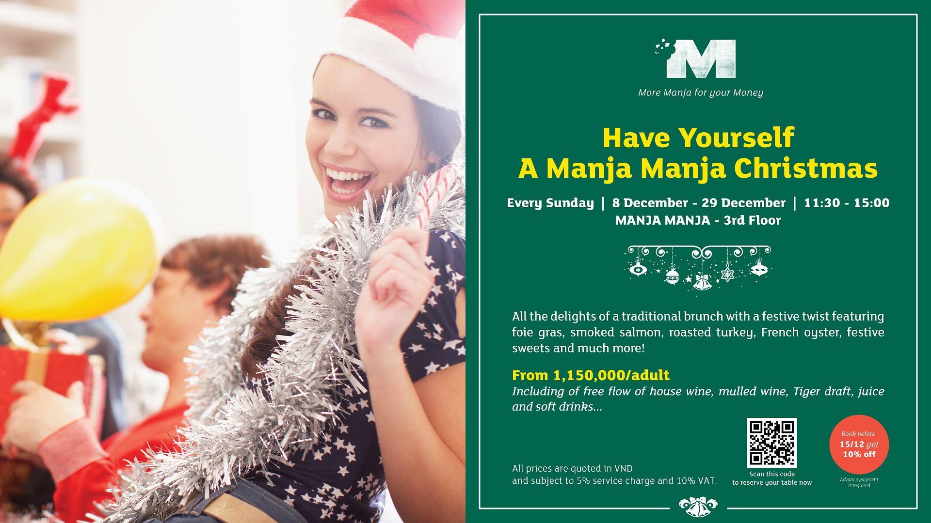 Have Yourself A Manja Manja Christmas @ Manja Manja Restaurant - Saigoneer