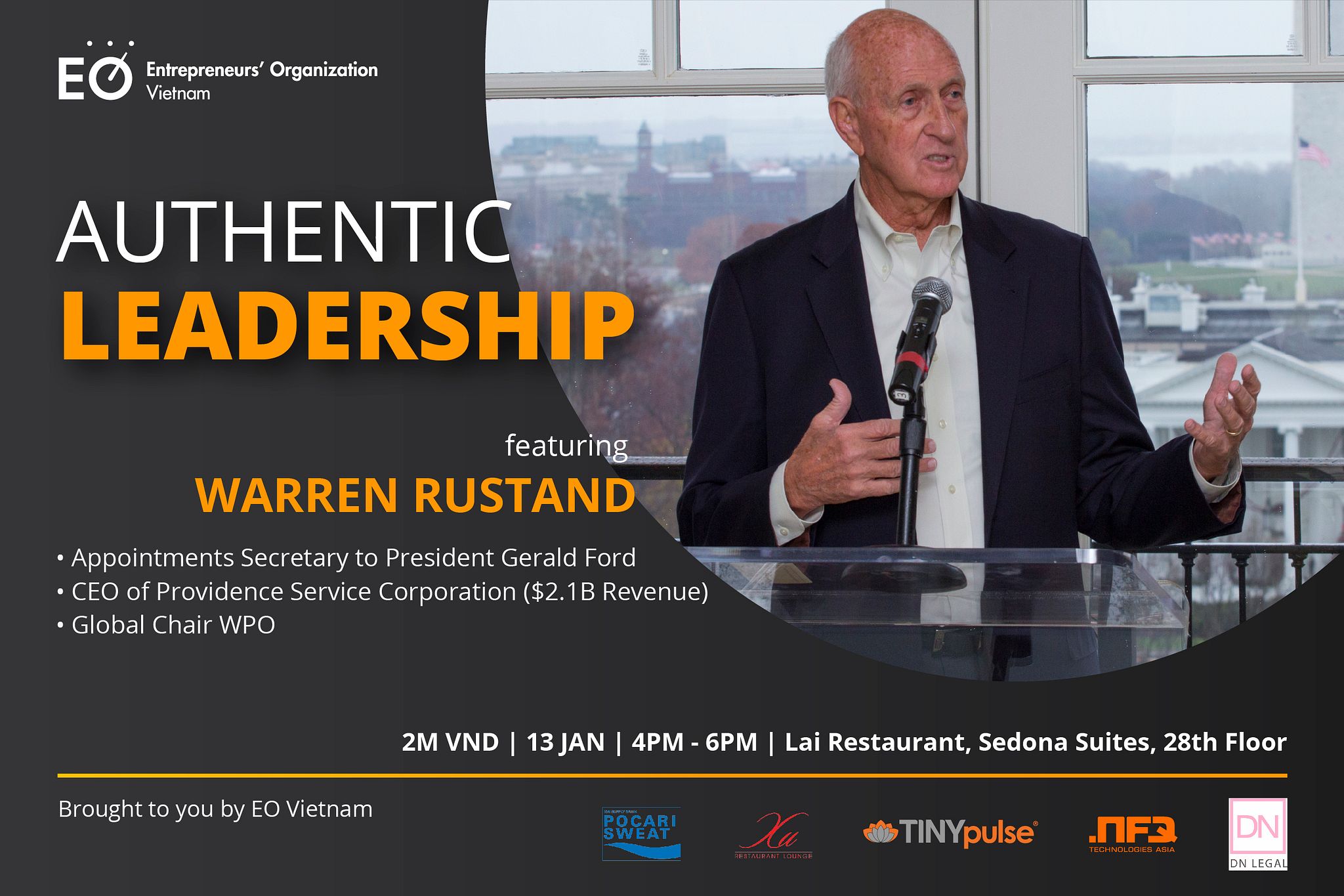 Authentic Leadership with Guest Speaker Warren Rustand @ Lai Restaurant ...