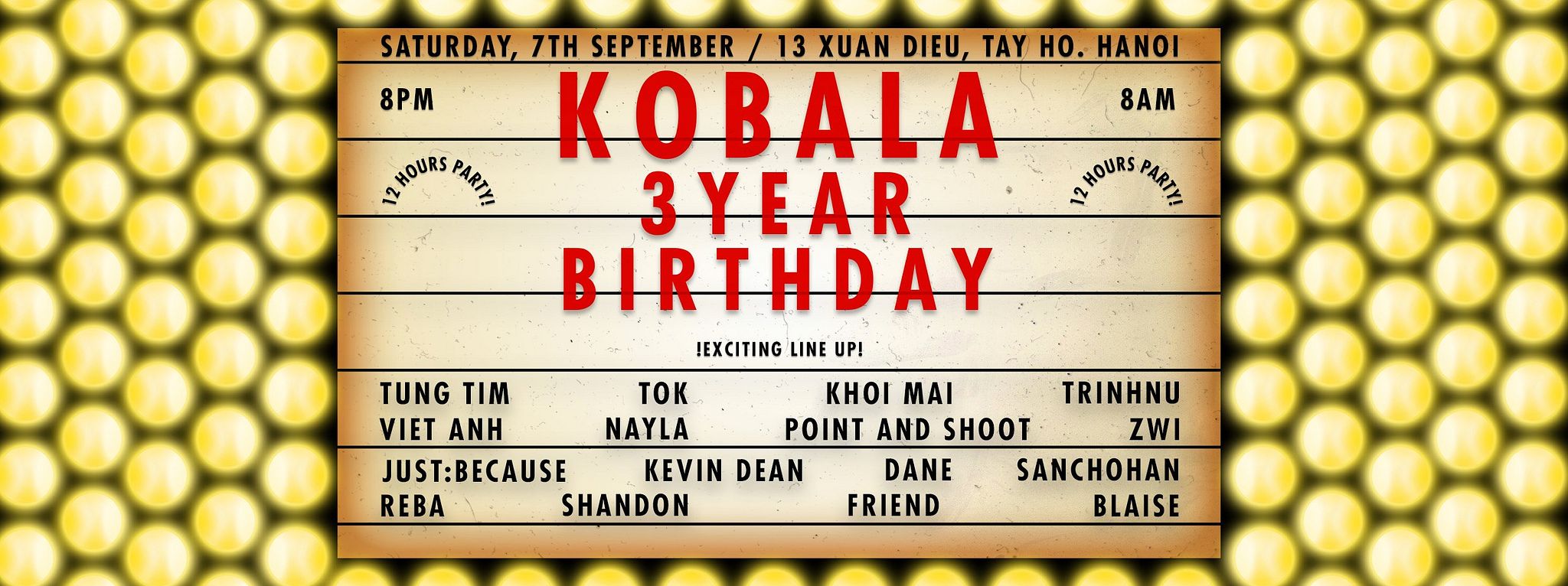 Kobala 3 year Birthday @ Kobala Bar Restaurant Rooftop - Saigoneer