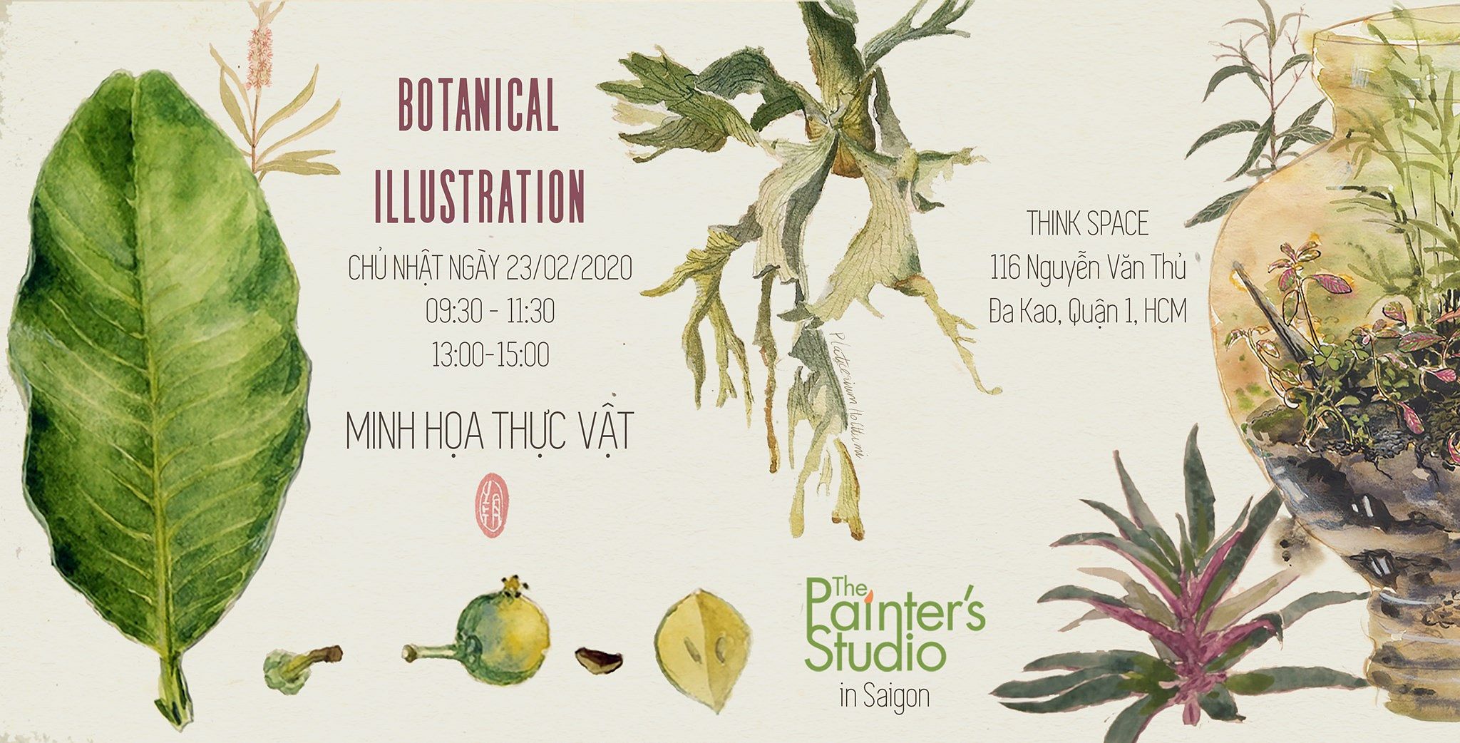 Botanical Illustration @ THINK Training Space - Saigoneer