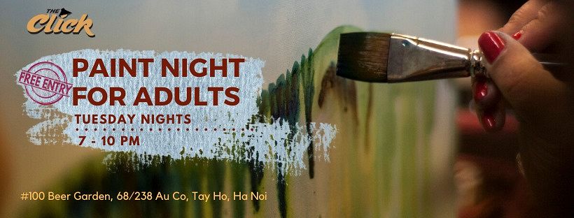 Paint Night for Adults @ The 100 - perfect garden - perfect beer ...