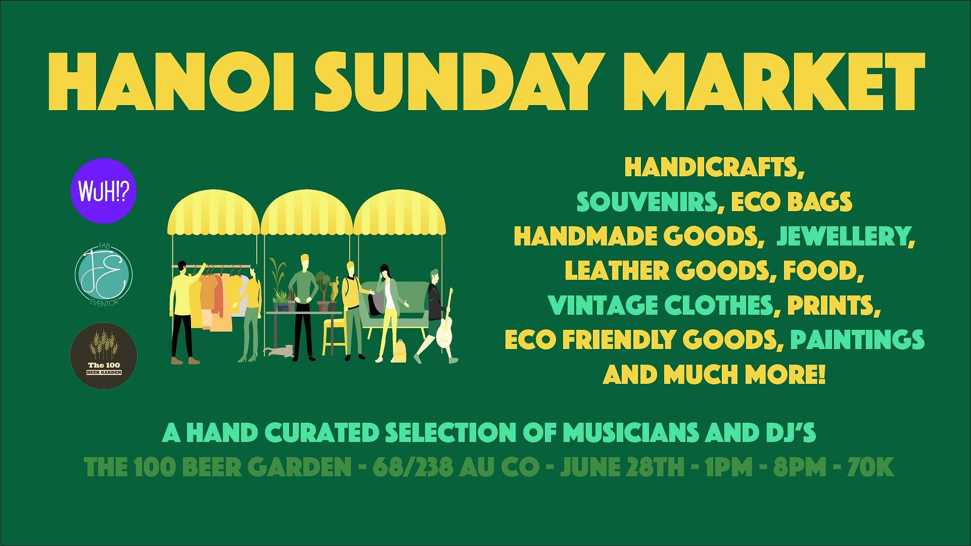 Hanoi Sunday Market 2 @ The 100 - perfect garden - perfect beer - Saigoneer