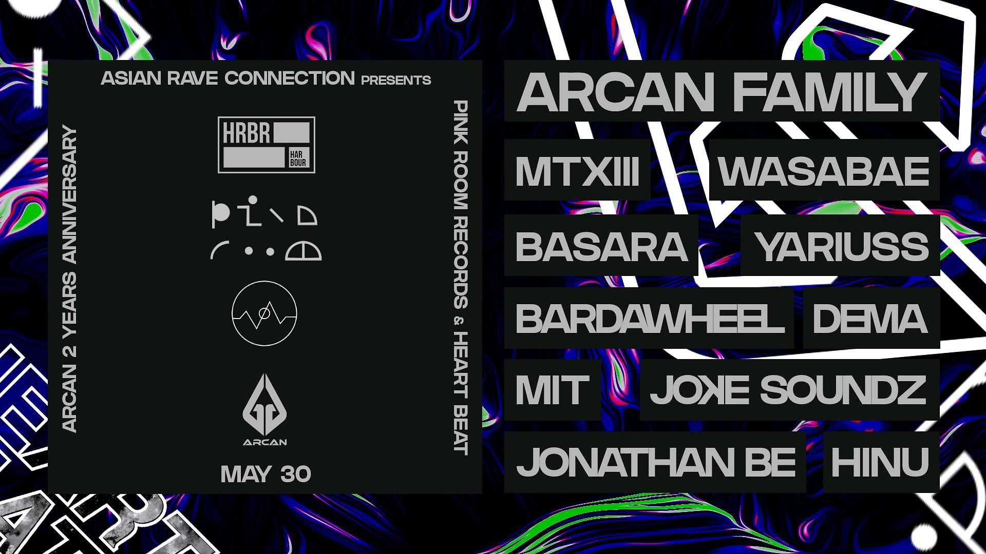 Arcan 2 year anniversary : Asian Rave Connection presents The Arcan ...