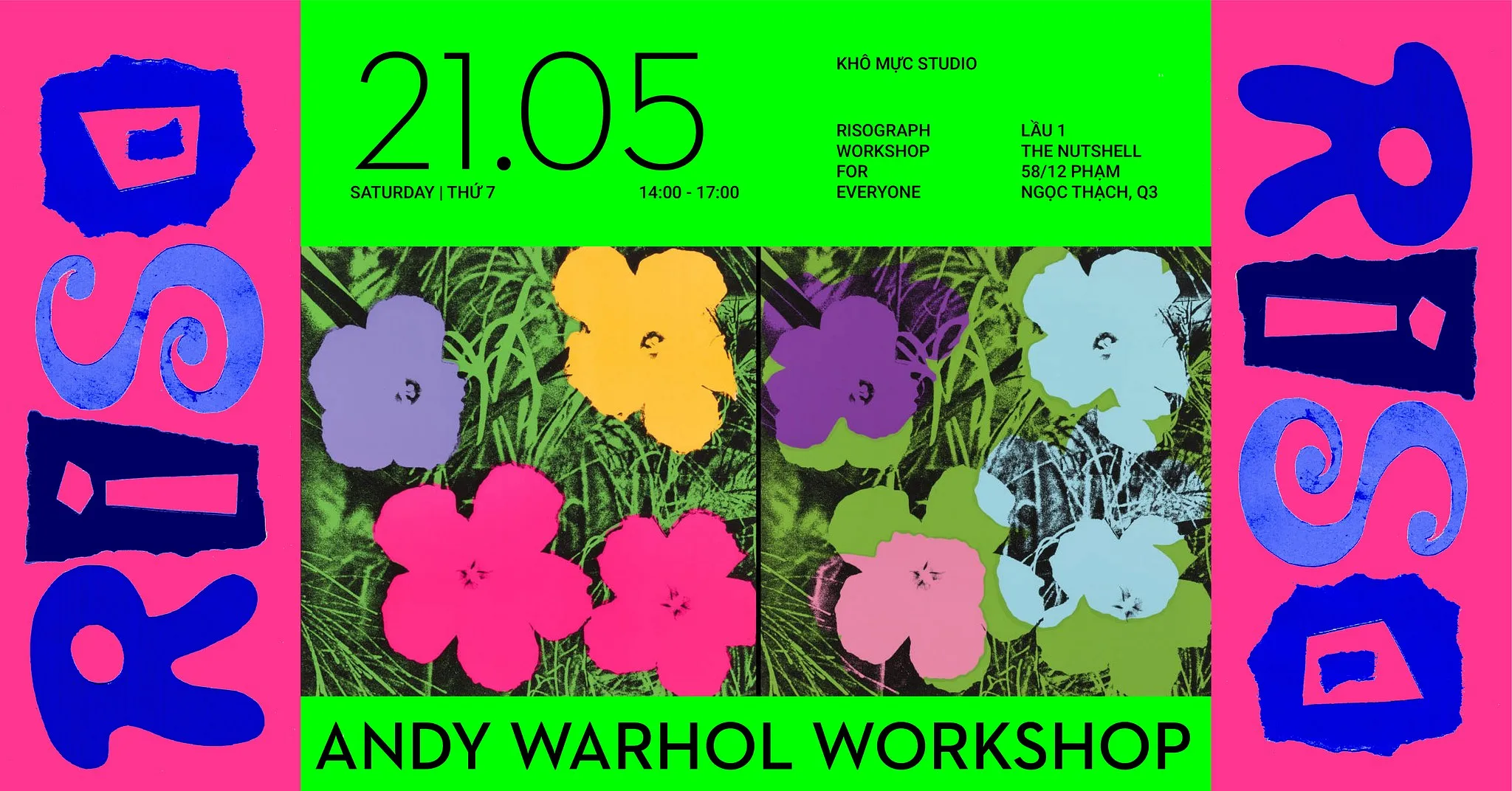 Riso Workshop - Andy Warhol Themed @ Kho Muc Studio - Saigoneer