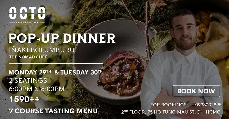 Iñaki Bolumburu - Pop Up Dinner @ Octo Tapas Restobar - Saigoneer