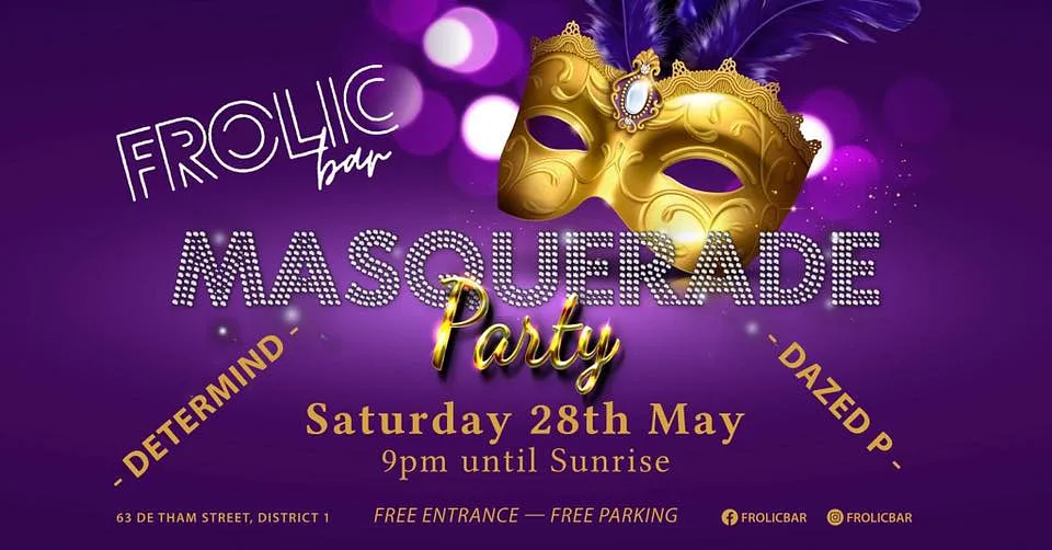 Frolic's Masquerade Party @ Frolic Bar - Saigoneer