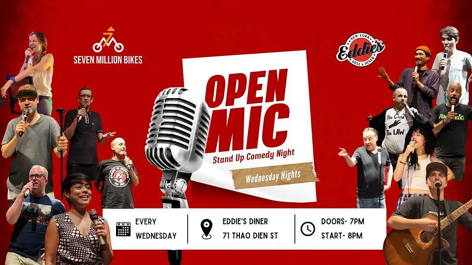 Stand Up Comedy Open Mic @ Eddie's Diner Thao Dien - Saigoneer