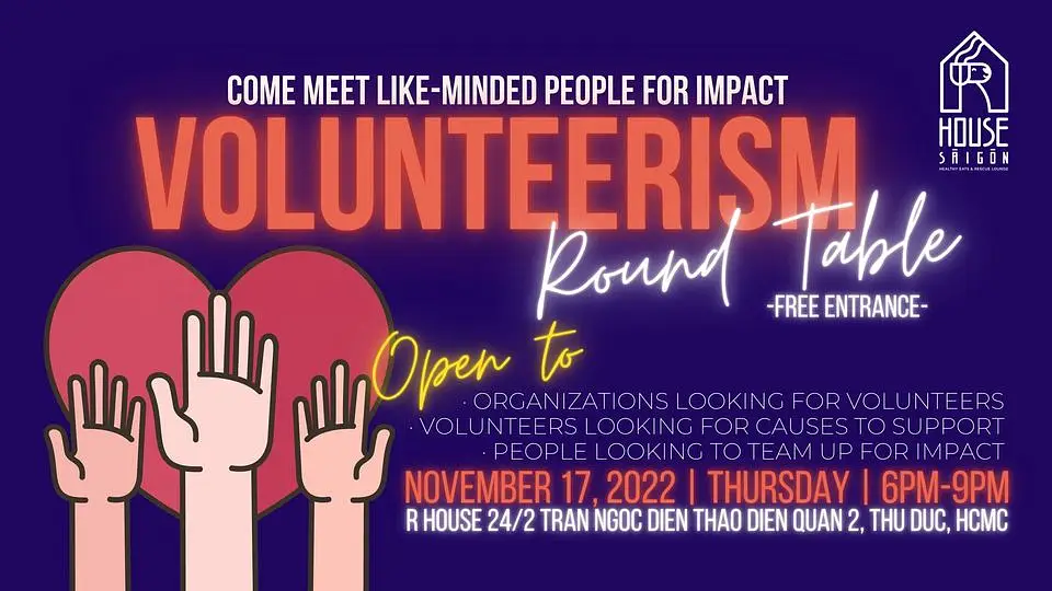 Volunteerism Round Table: Come Meet Like-Minded People For Impact @ R ...