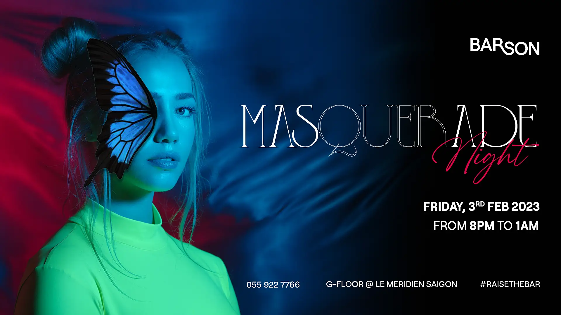 BARSON's Masquerade Night @ BARSON - G-floor Le Méridien Saigon - Saigoneer
