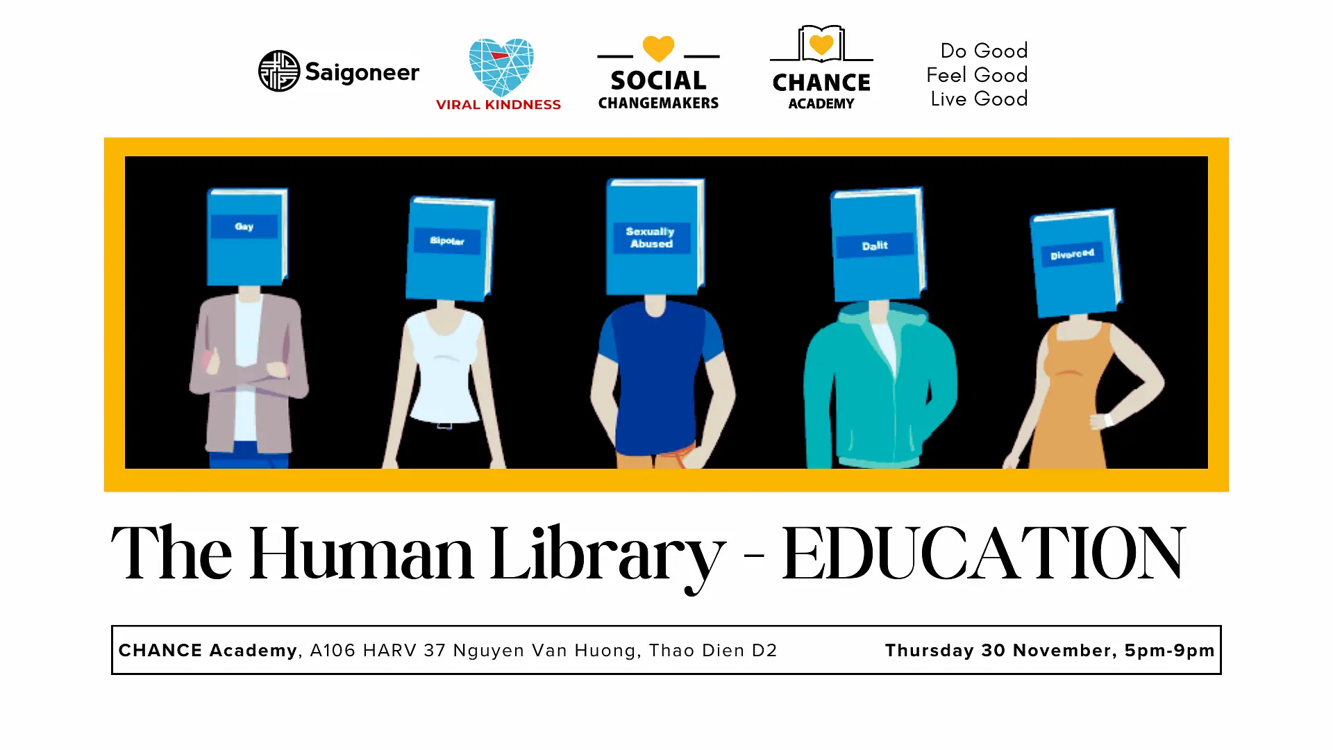 The Human Library - EDUCATION @ CHANCE Academy - Saigoneer