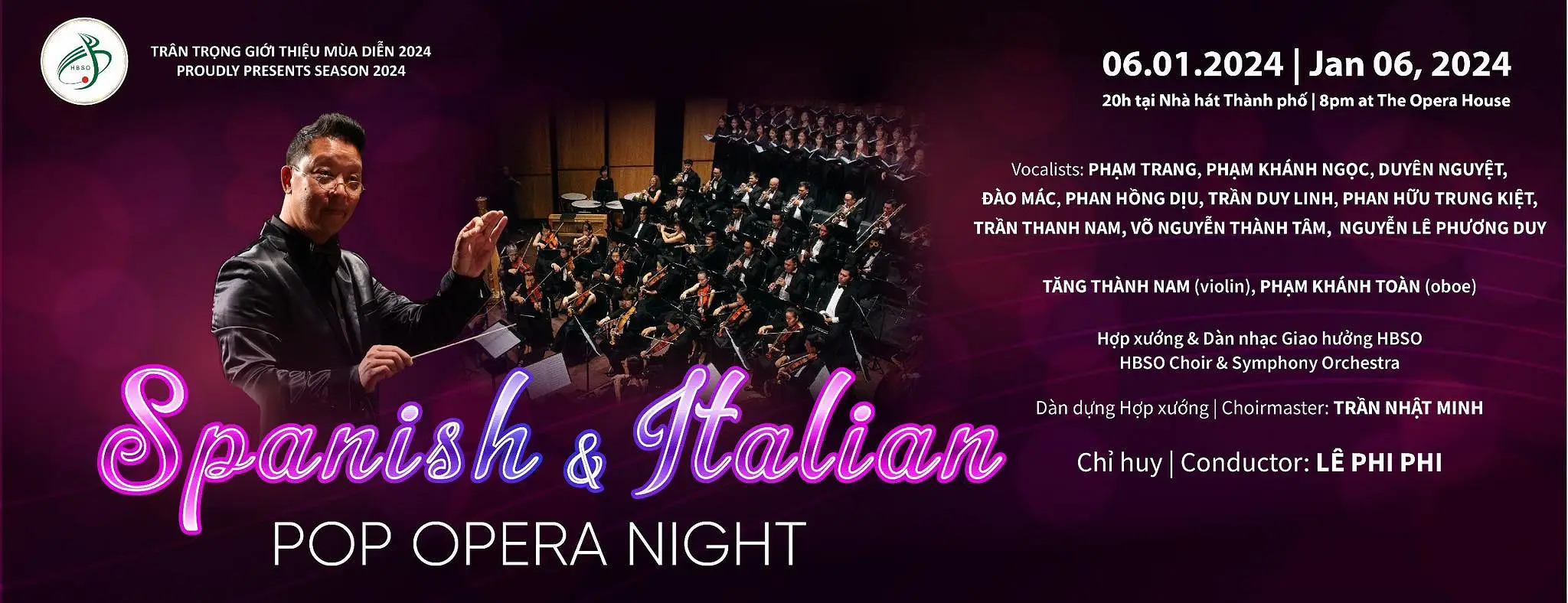 Spanish and Italian Pop Opera @ Ho Chi Minh City Ballet Symphony ...