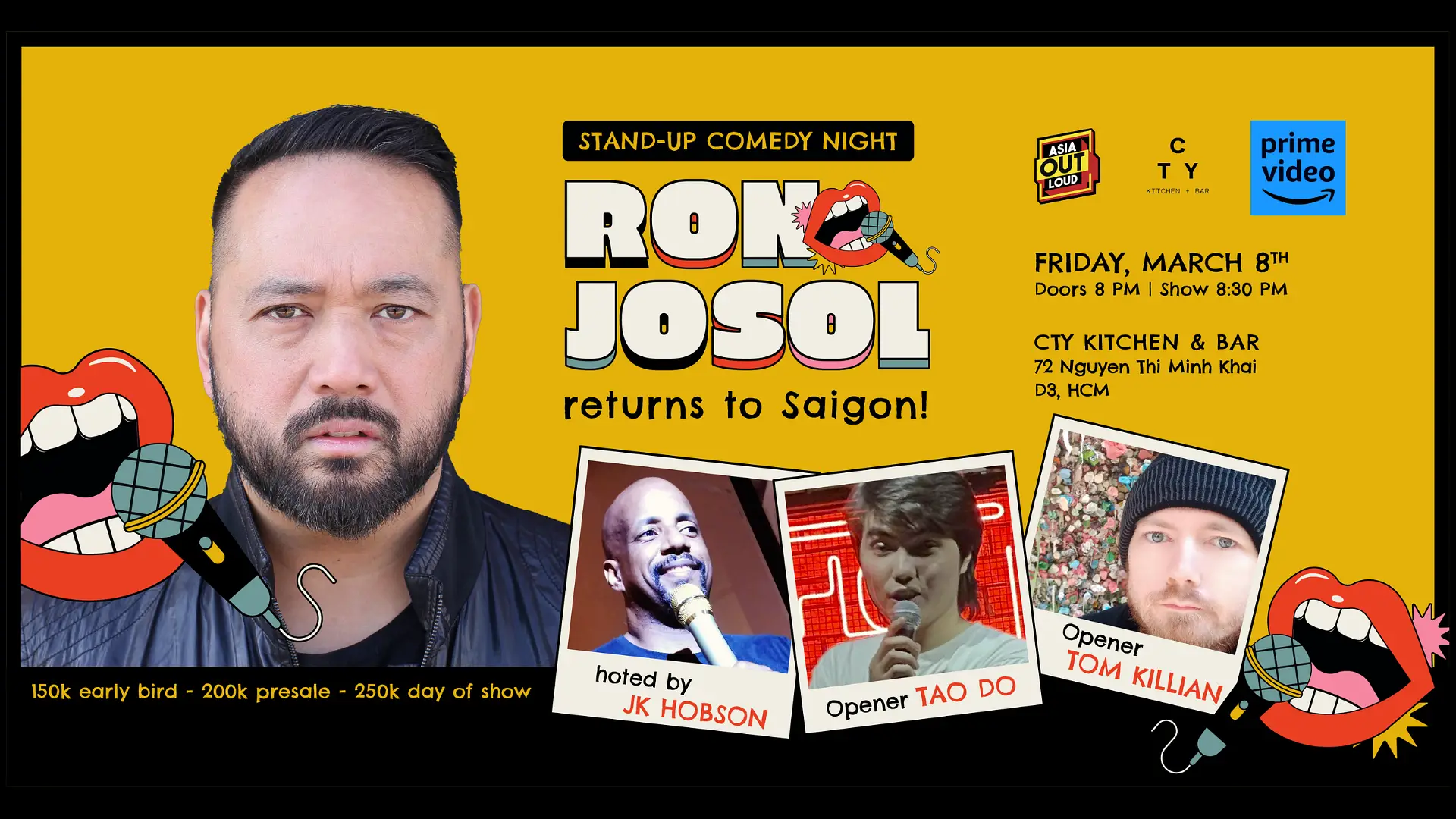 Standup Comedy: Ron Josol Returns to Saigon! @ CTY Kitchen & Bar ...