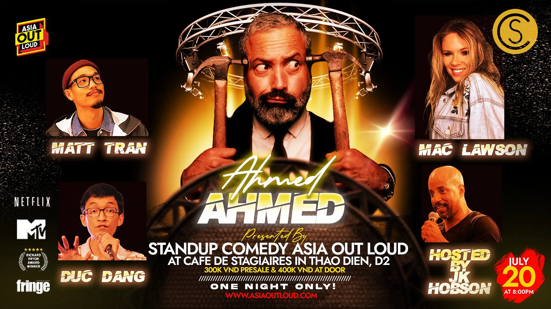 Standup Comedy: Ahmed Ahmed Live in Saigon @ Le Café des Stagiaires ...