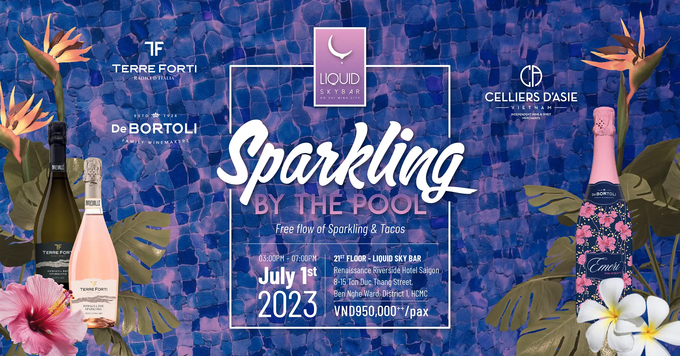 Sparkling by the Pool @ Liquid Sky Bar - Renaissance Riverside Hotel ...