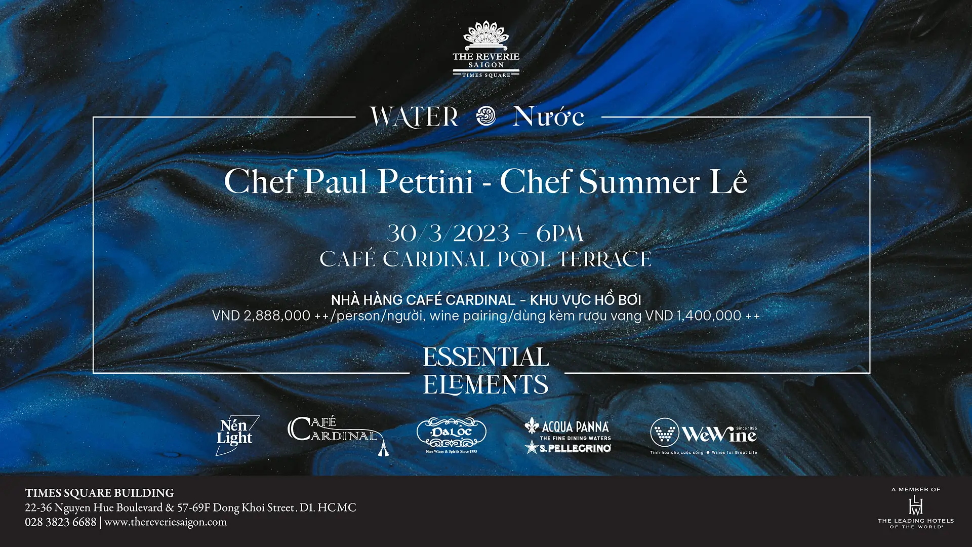Essential Elements - Water event @ Café Cardinal Pool Terrace - Saigoneer