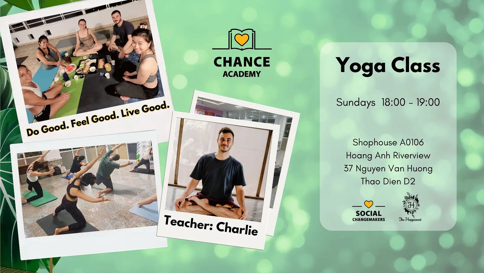 Yoga Class with Charlie @ CHANCE Academy - Saigoneer