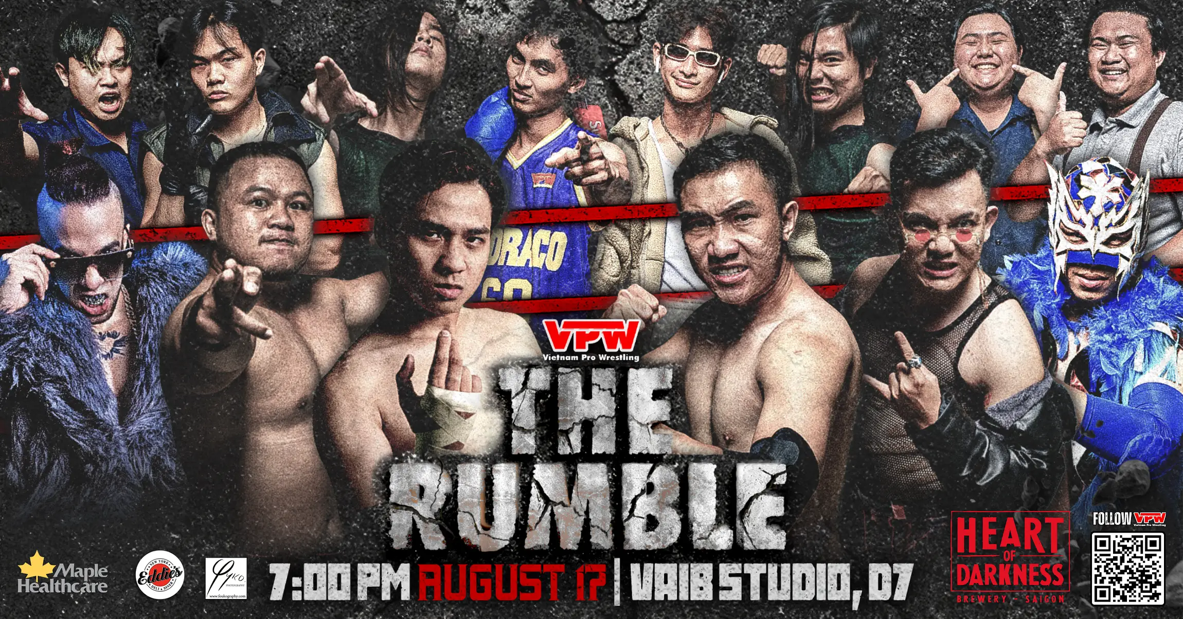 VIETNAM PRO WRESTLING: THE RUMBLE 2024 (Live Pro Wrestling) @ VAIB ...