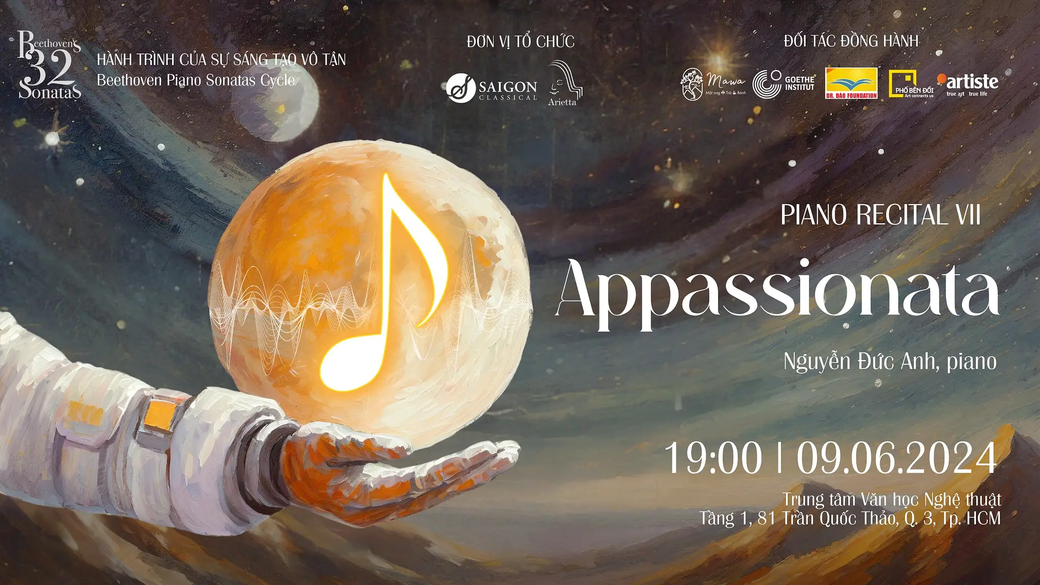 Piano Recital VII - “Appassionata” @ Arts and Literature Center - Saigoneer
