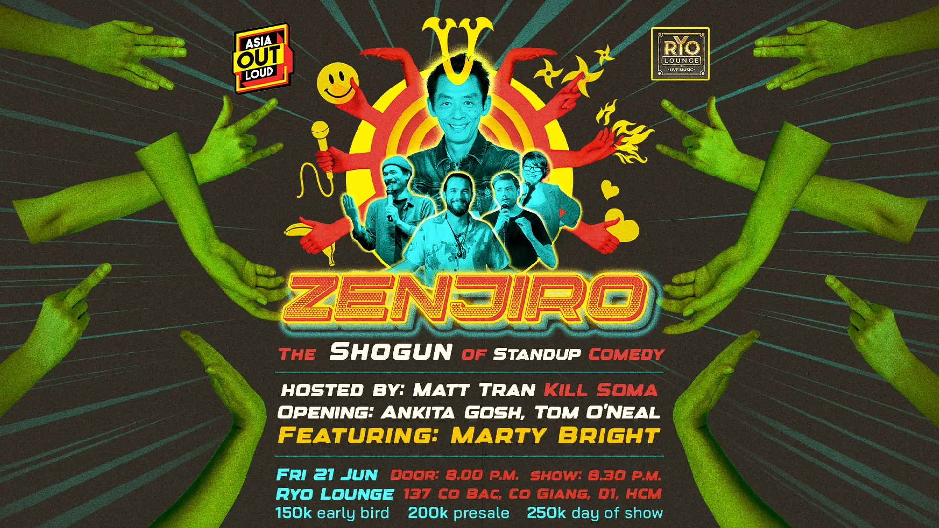 The Shogun of Standup Comedy: ZENJIRO! @ Ryo Lounge - Saigoneer