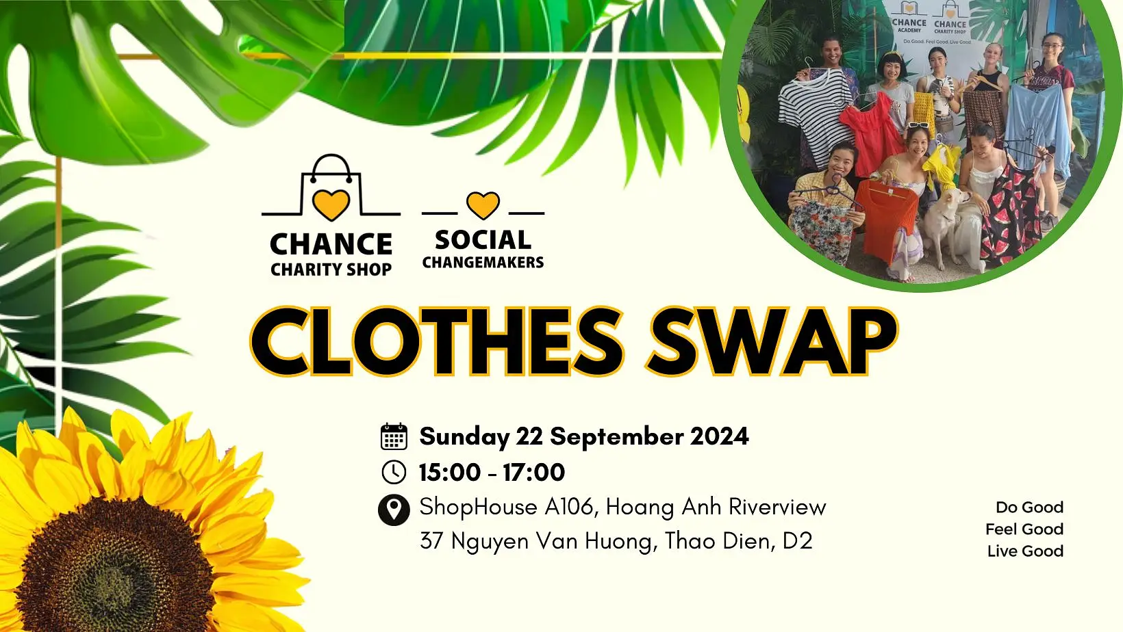Chance Clothes Swap 09/2024 @ Chance Charity Shop - Saigoneer