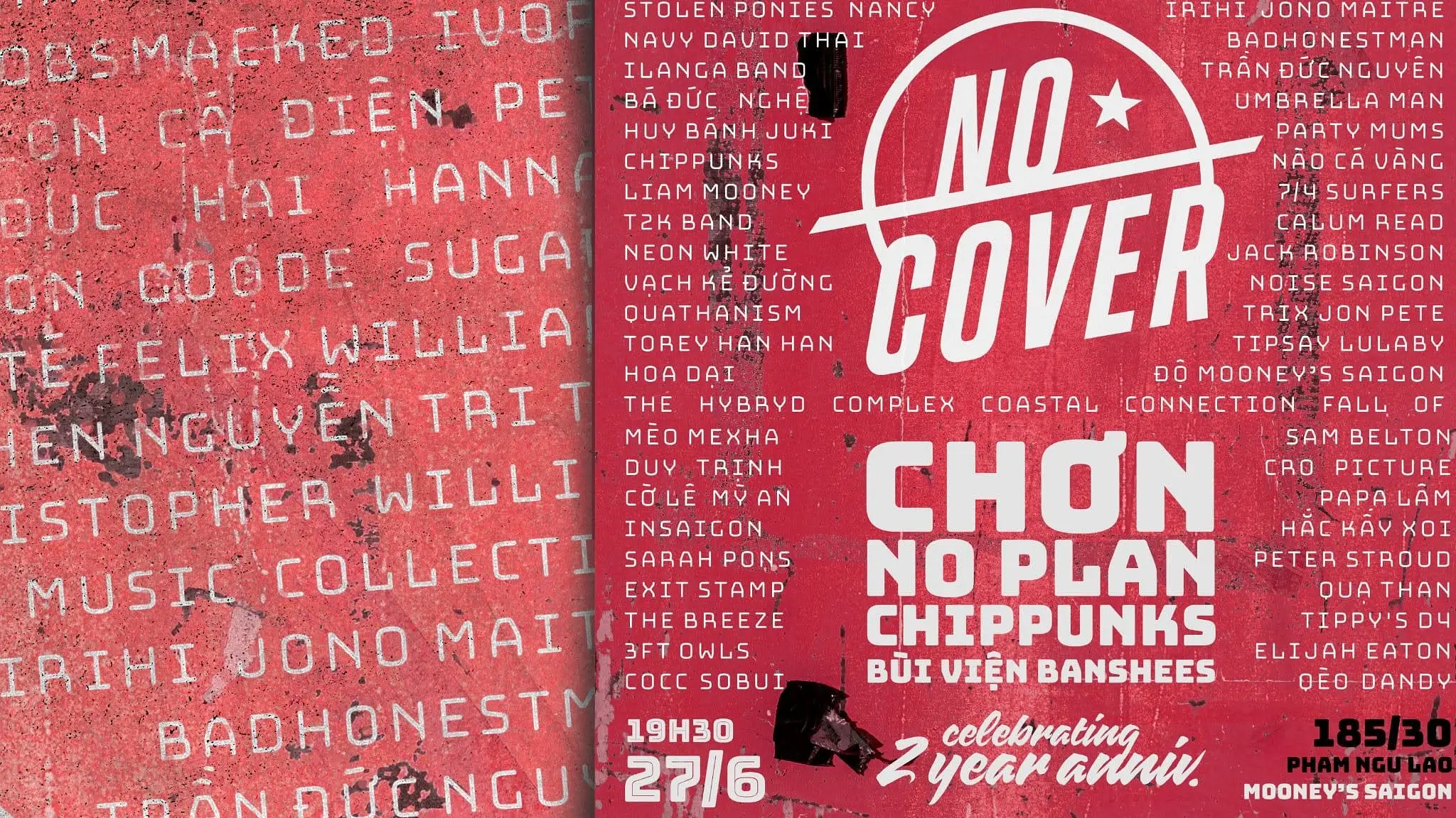 No Cover 2-Year-Anniversary @ Mooney's Saigon - Saigoneer
