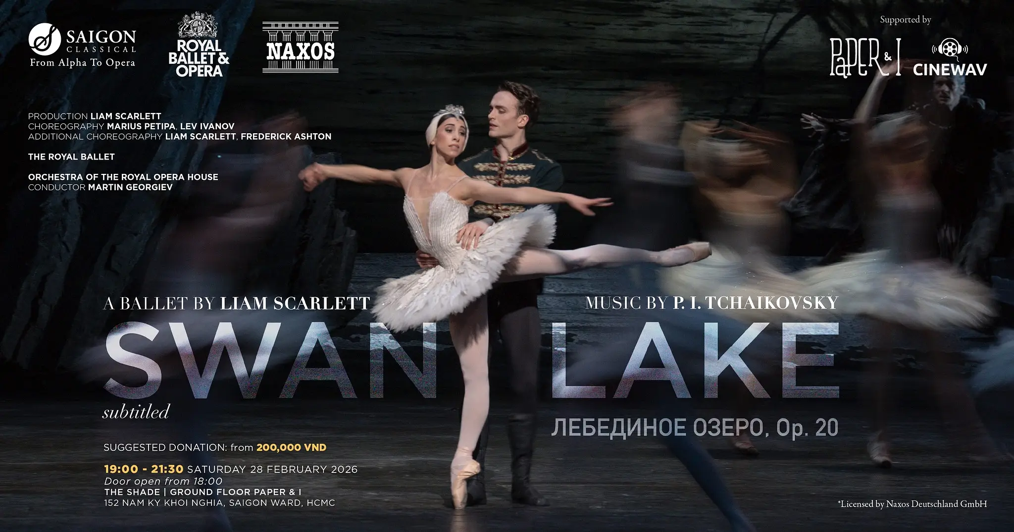 Special Screening: Tribute to Liam Scarlett, Swan Lake Tchaikovsky ...