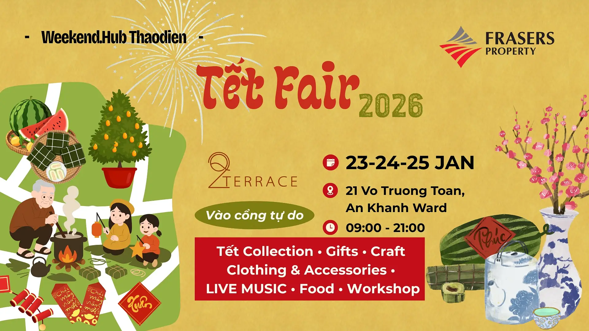 Tết Fair 2026 - Vietnamese Tết Market @ Q2 Terrace - Saigoneer