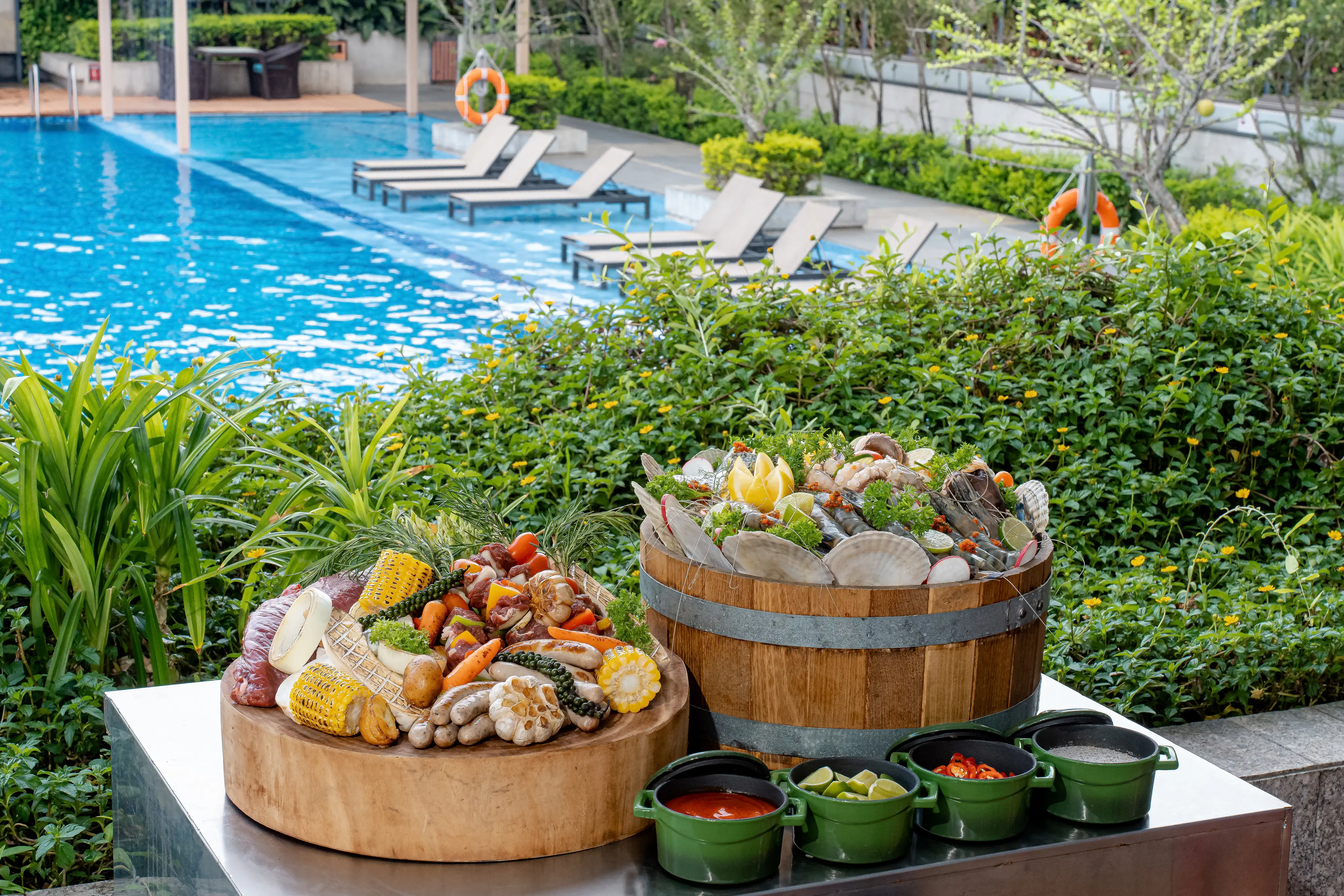 Private Poolside BBQs Served in the Heart of District One at Sedona ...