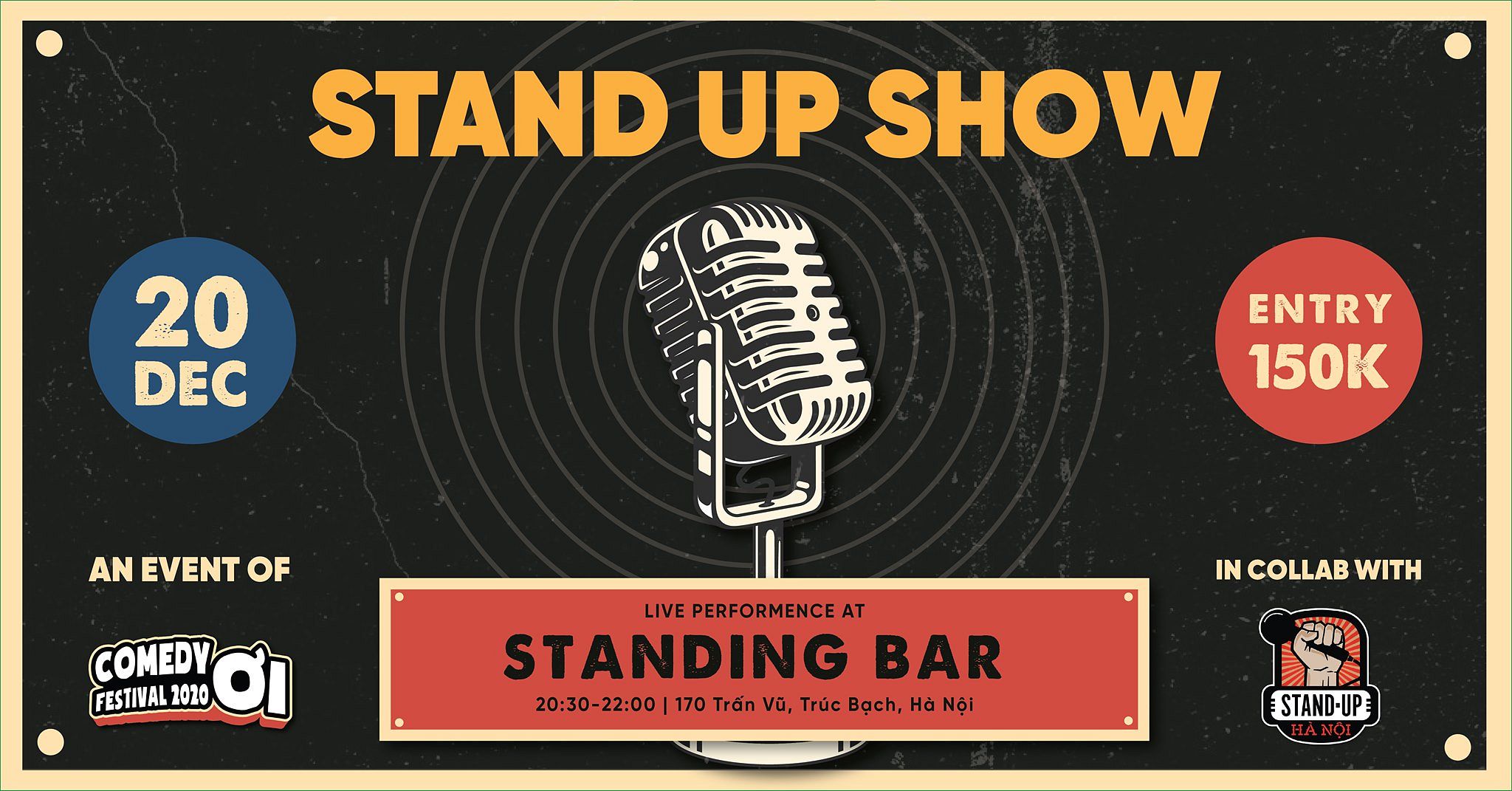 [COMEDY ƠI! 2020] Stand-up Comedy Show @ Standing Bar - Saigoneer